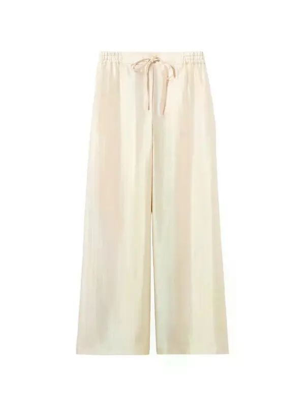 Claudie Pierlot Striped Drawstring Palazzo Pants - Neutrals