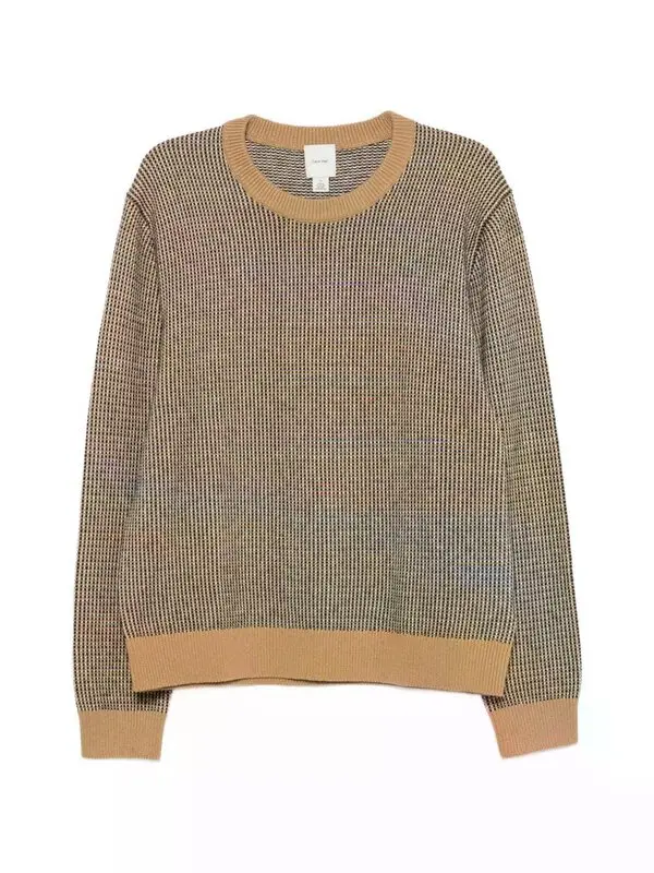 Calvin Klein Crew Neck Micro-patterned Sweater