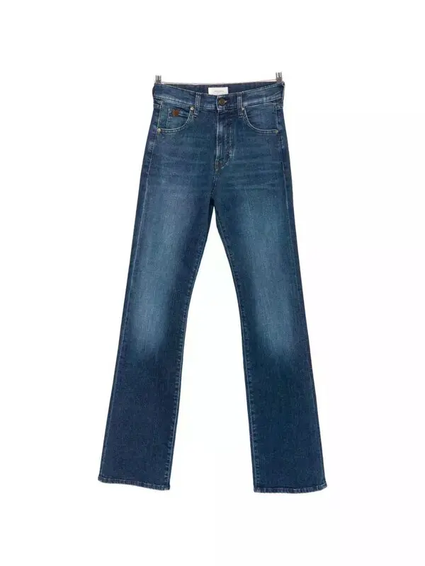 Jacob Cohen Cara Faded Straight-leg Jeans - Blue
