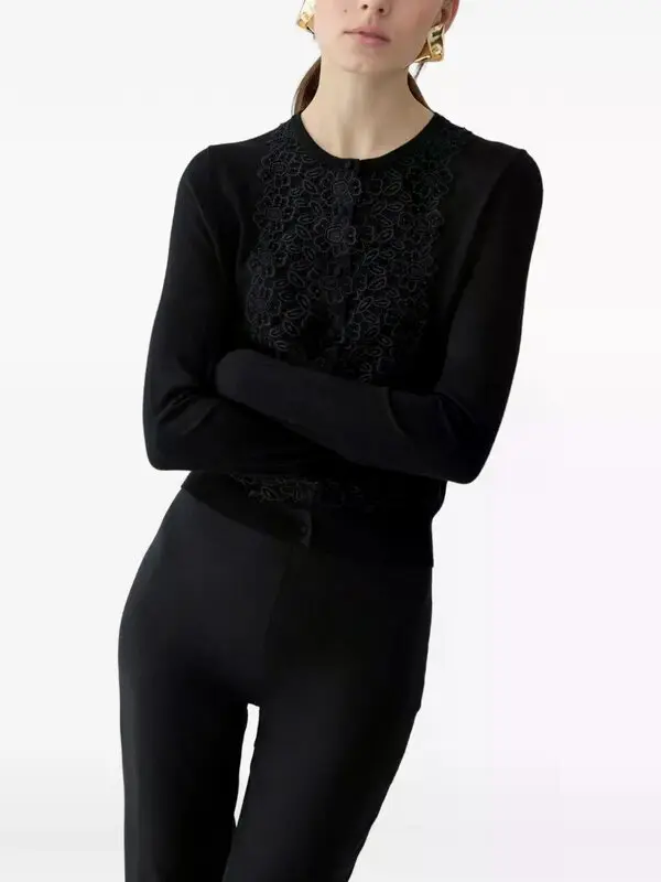 Carolina Herrera Lace-panel Cardigan