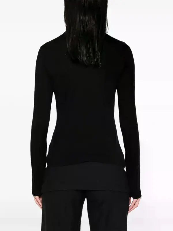EMERSON RENALDI Ribbed Knit Roll Neck Sweater