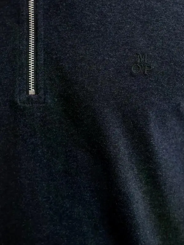 Marc O'polo Zip-neck Long-sleeve Polo Shirt