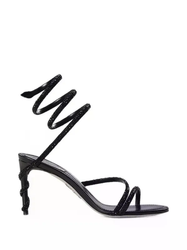 Rene Caovilla Margot Crystal-embellished Sandals - Black