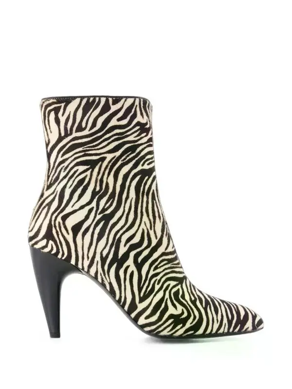 Isabel Marant Étoile Jany Zebra-print Ankle Boots