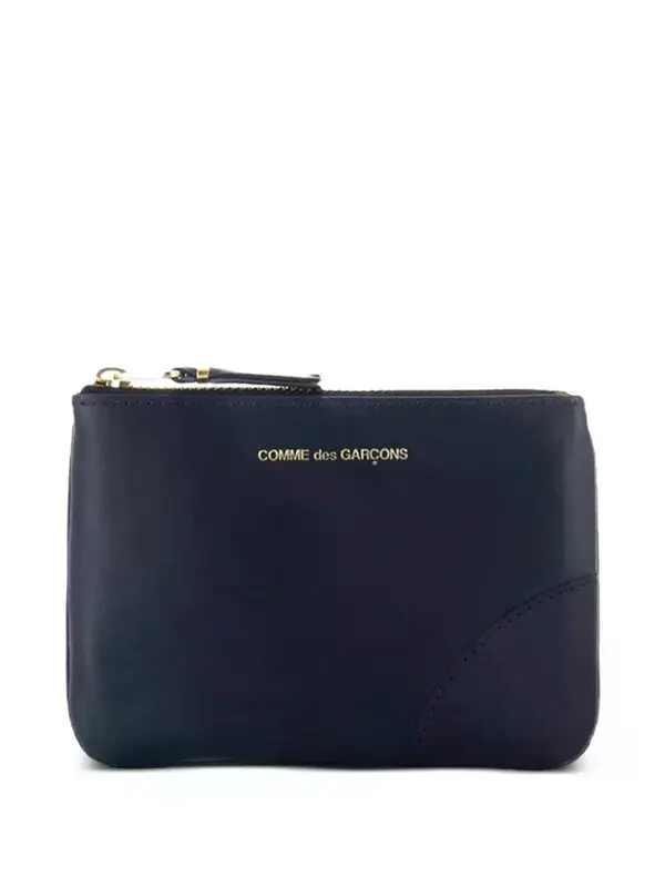 Comme Des Garçons Logo-print Leather Wallet - Blue