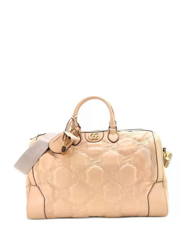 Gucci Gg Matelasse Leather Medium Satchel - Neutrals