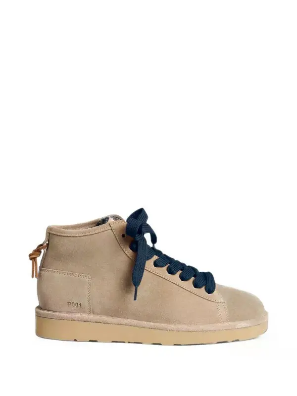 PANCHIC Lace-up Suede Sneakers - Neutrals