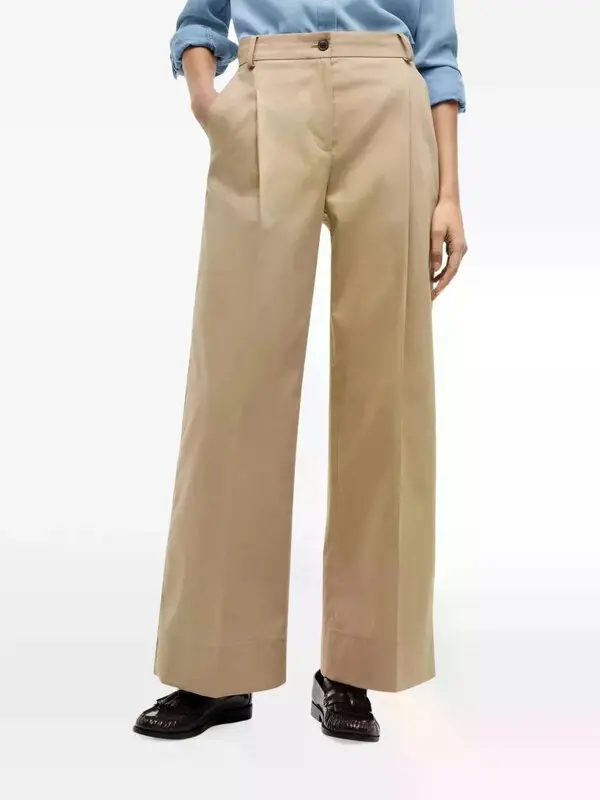 Tommy Hilfiger Pleated Wide-leg Trousers