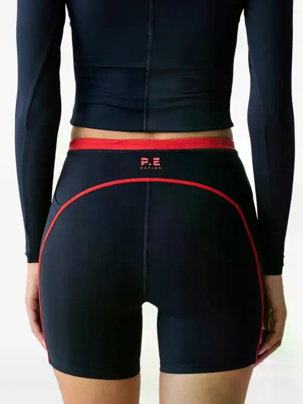 P.E Nation Rapid 5 Logo-print Panelled Shorts