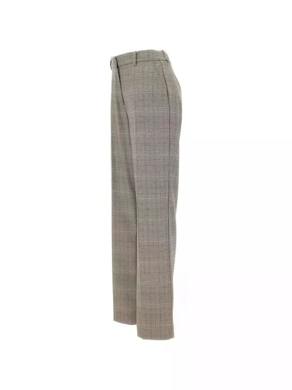 KAOS Check-pattern Straight-leg Trousers