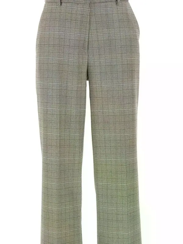 KAOS Check-pattern Straight-leg Trousers