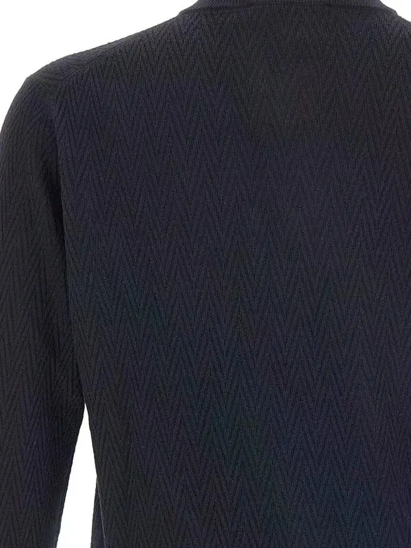 FILIPPO DE LAURENTIIS Geometric-pattern High-neck Cardigan