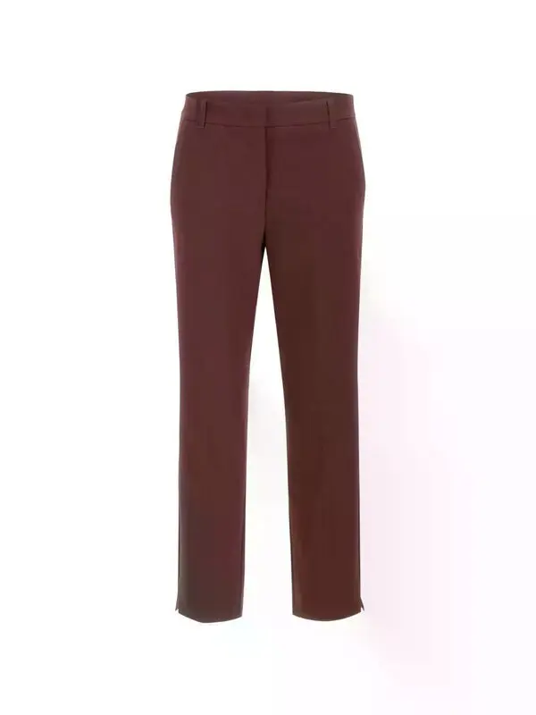 Marella Side-slit Trousers - Red