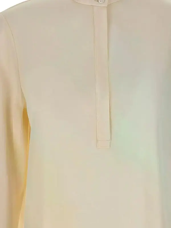 Filippa K Mandarin-collar Half-button Blouse