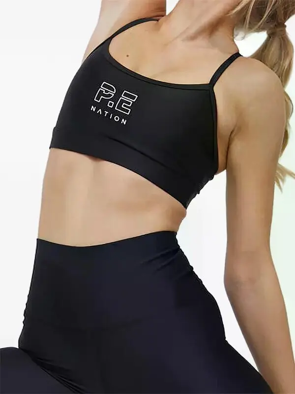 P.E Nation Logo-print Sports Bra