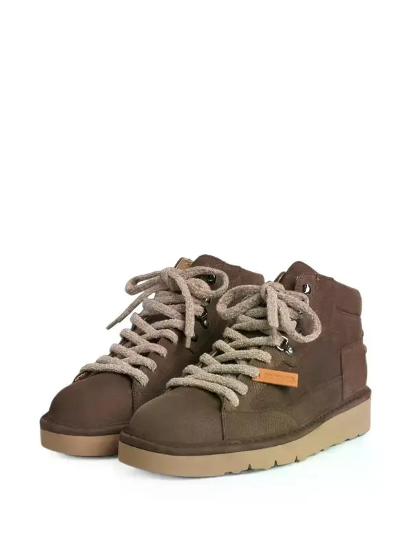 PANCHIC Nubuck Leather Lace-up Sneakers