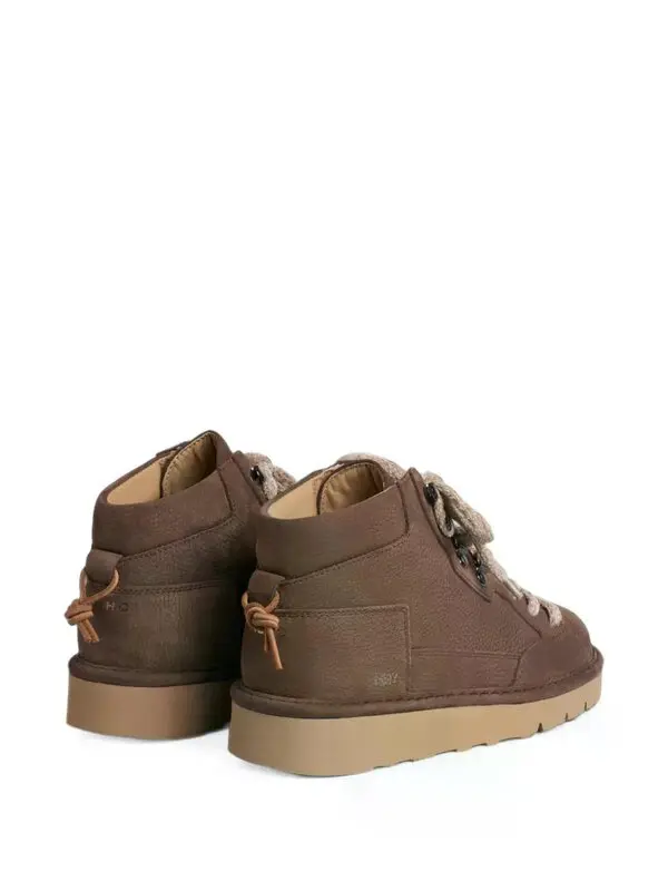 PANCHIC Nubuck Leather Lace-up Sneakers