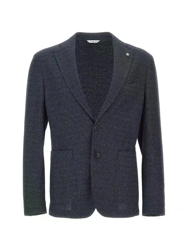 MANUEL RITZ Single-breasted Blazer - Blue