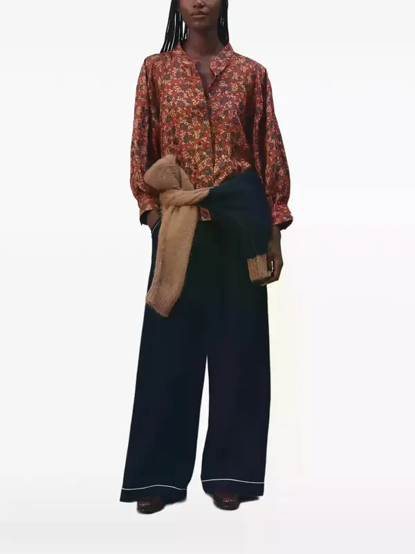 The Great. Ashland Floral-print Blouse
