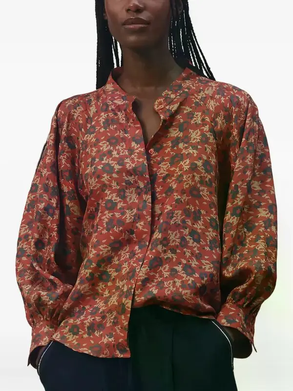 The Great. Ashland Floral-print Blouse