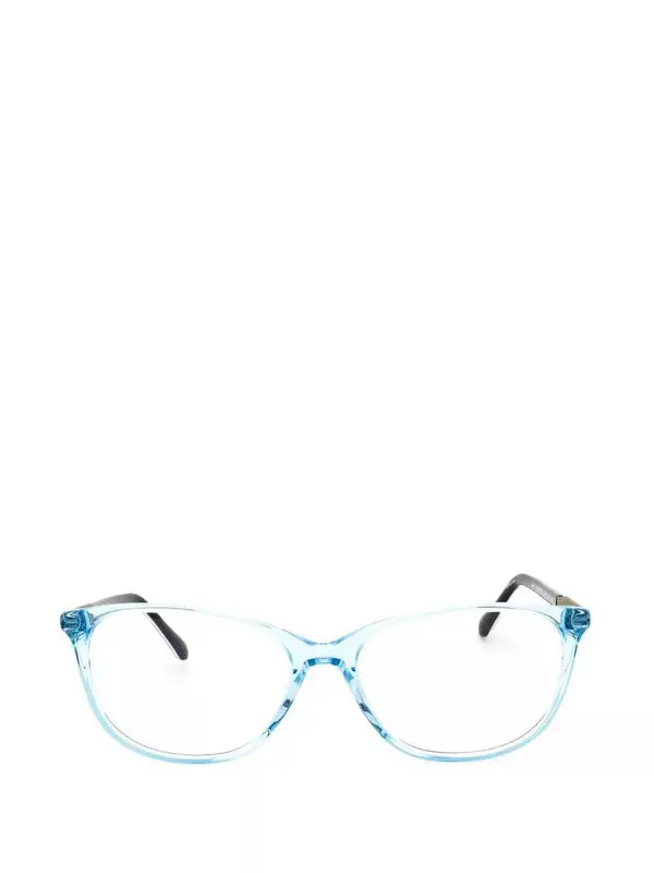 DRAPER JAMES Oval Frame Eyeglasses - Blue