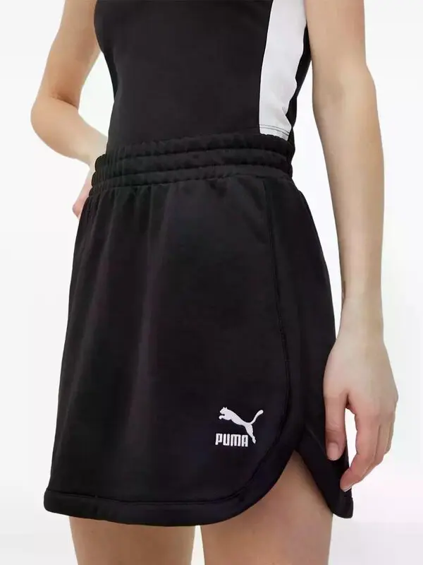 PUMA Logo-print Elasticated Mini Skirt