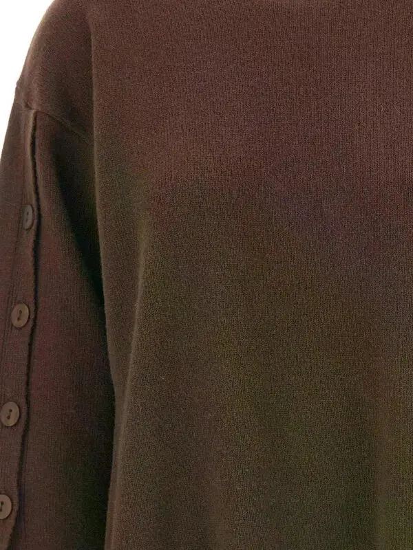 KANGRA Button-detail Crew-neck Sweater