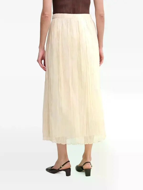 OUI Pleated Midi Skirt - Neutrals