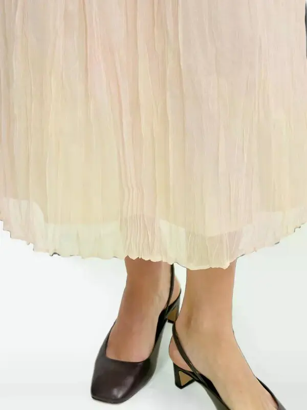 OUI Pleated Midi Skirt - Neutrals