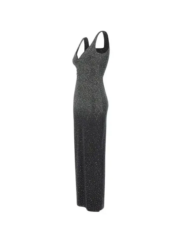 TWENTY FOURHAITCH Norei Rhinestone-embellished Maxi Dress