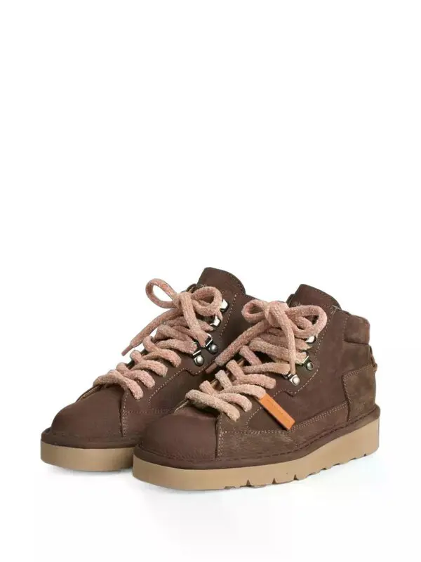 PANCHIC Lace-up Nubuck Leather Sneakers