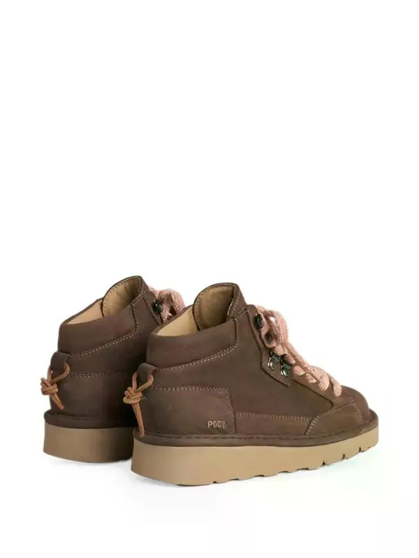 PANCHIC Lace-up Nubuck Leather Sneakers