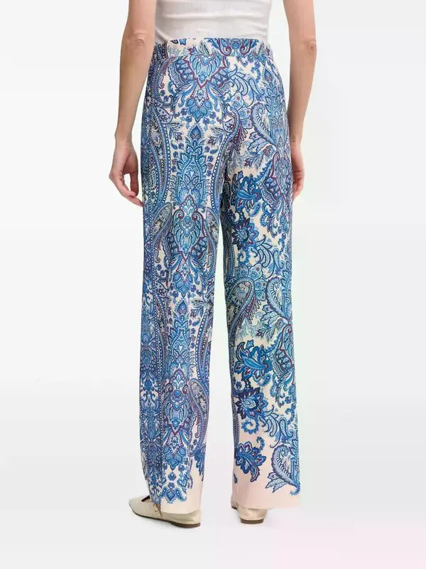 OUI Paisley-print Drawstring Trousers