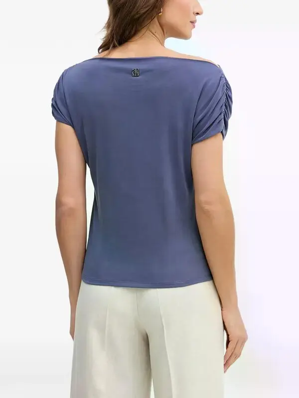 MOS MOSH Off-shoulder Ruched Sleeve Top