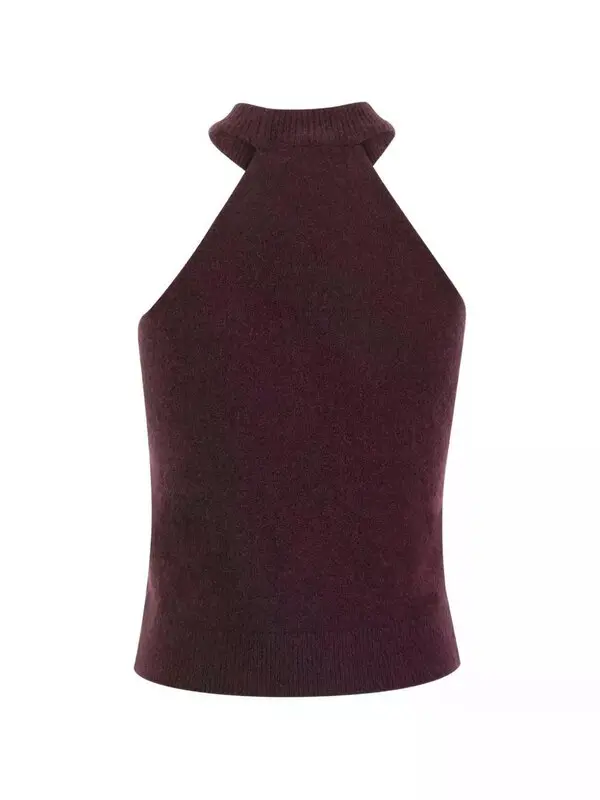 LANEUS Sleeveless Knitted Top
