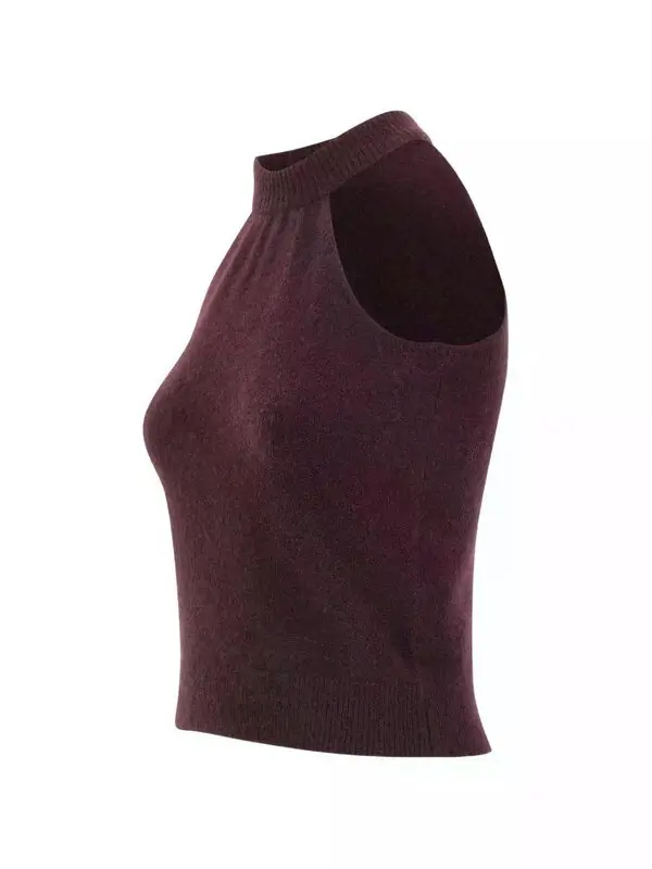 LANEUS Sleeveless Knitted Top