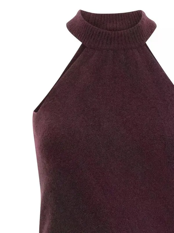 LANEUS Sleeveless Knitted Top