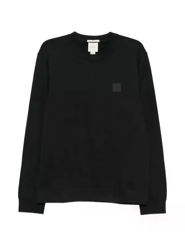 Calvin Klein Patch Crew Neck Sweater - Black