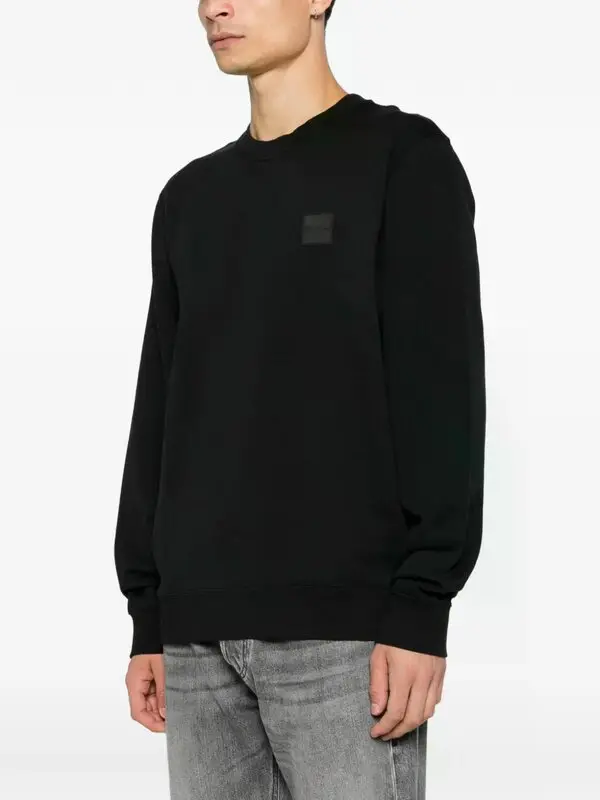 Calvin Klein Patch Crew Neck Sweater - Black