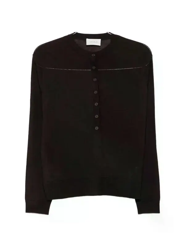 VICOLO Fine Knit Crew Neck Sweater
