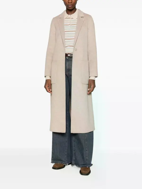 VICOLO Single-breasted Notch-lapel Coat