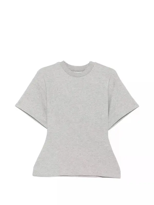 LA PISCINE Fitted Short-sleeve T-shirt - Grey