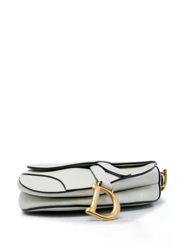 Dior 2020 Mini Grained Calfskin Saddle Bag Satchel