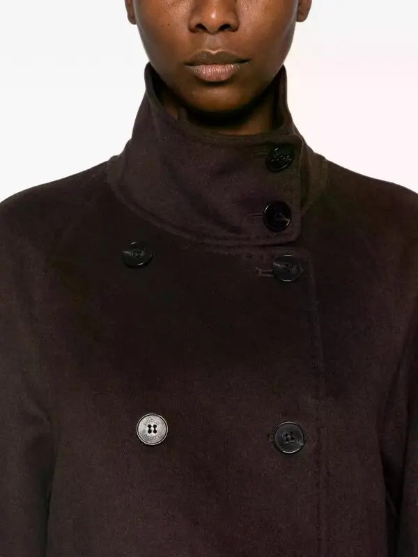 VICOLO Double-breasted Belted Coat