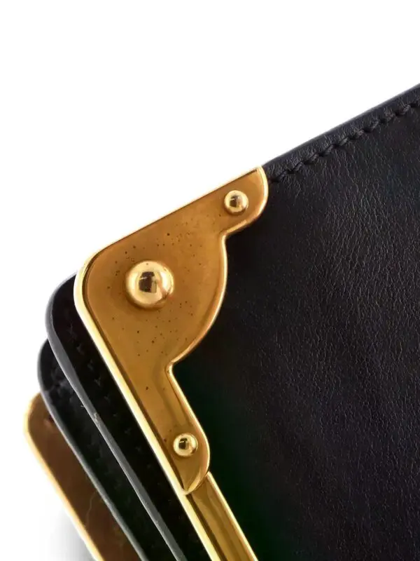 Prada Cahier Leather And Saffiano Leather Small Crossbody Bag