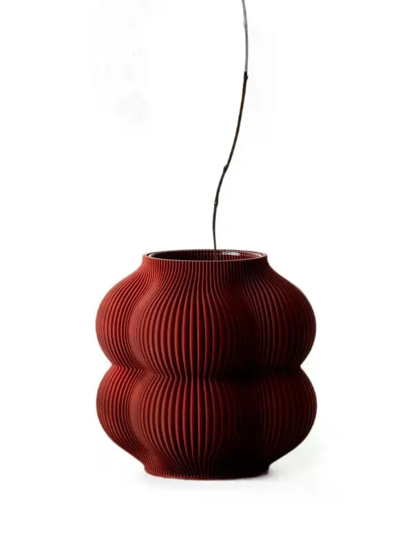 SHEYN Little Peach Ribbed Vase