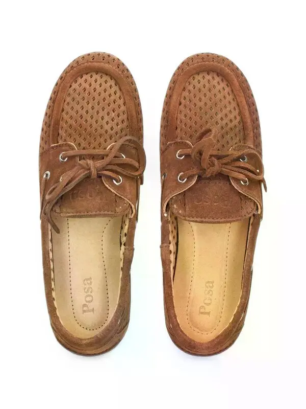 POSA Perforated Lace-up Loafers