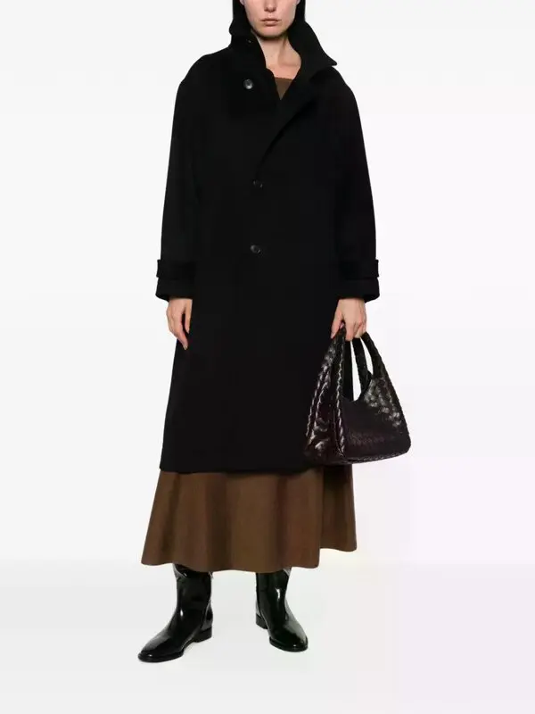 NICHOLSON & NICHOLSON Button-up High-neck Coat