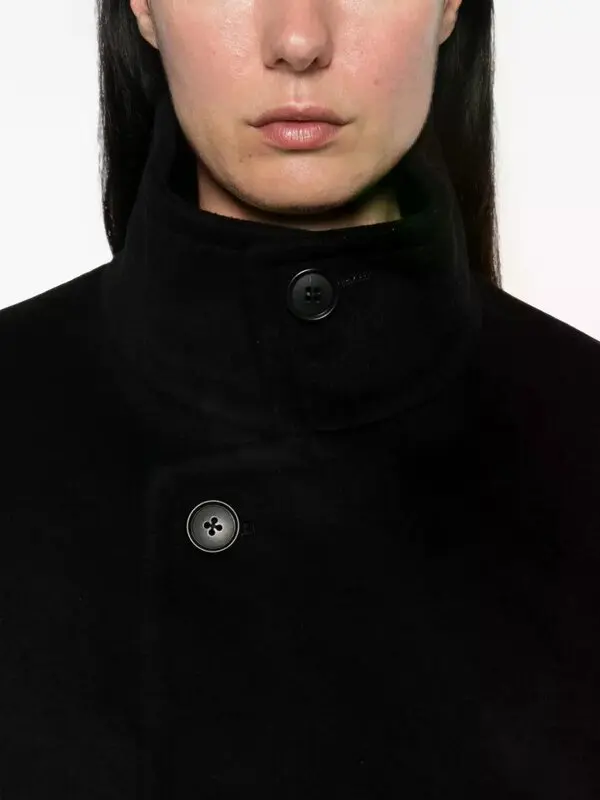 NICHOLSON & NICHOLSON Button-up High-neck Coat