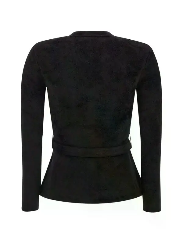 SELF-PORTRAIT Belted Chenille-knit Cardigan